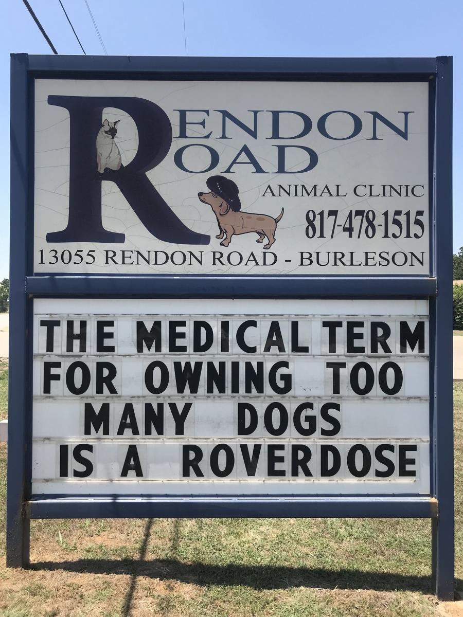 Our Sign | Rendon Road Animal Clinic